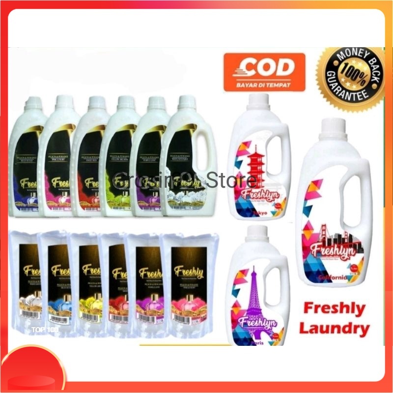Jual Pelicin, Pewangi dan Pelembut Pakaian Laundry Freshlyn Botol 1 ...