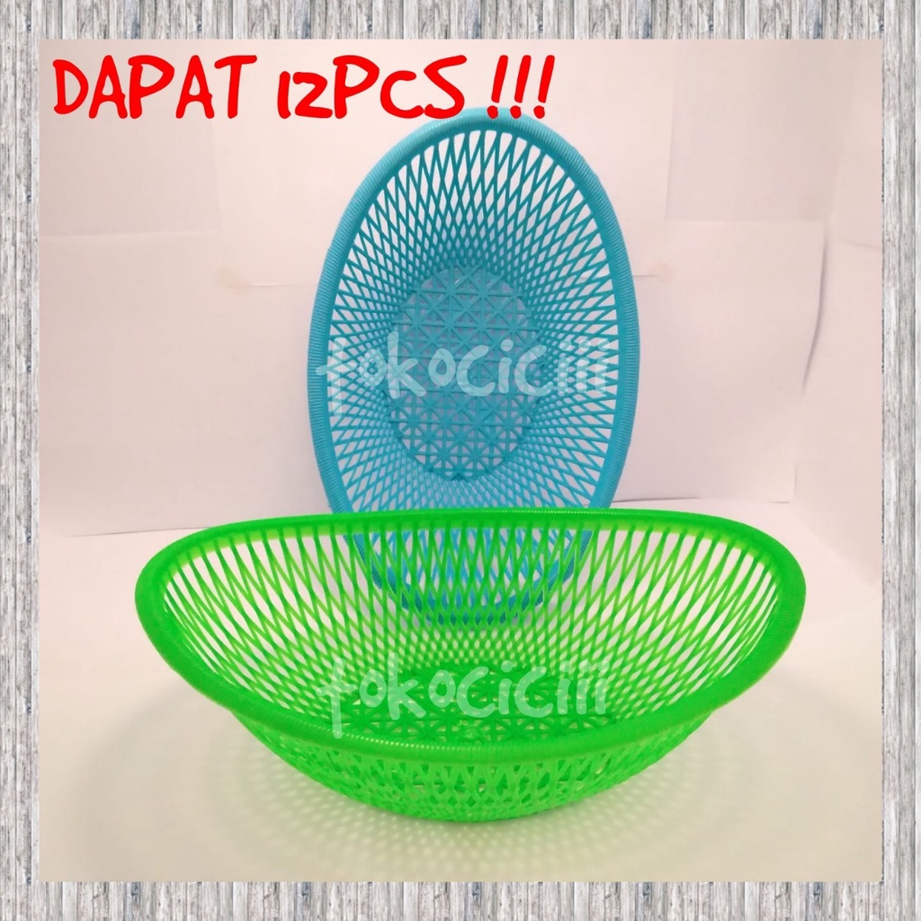 Jual Isi 12 PCS!! Wakul Oval Besar /Waskom Plastik/Waskom berkatan ...