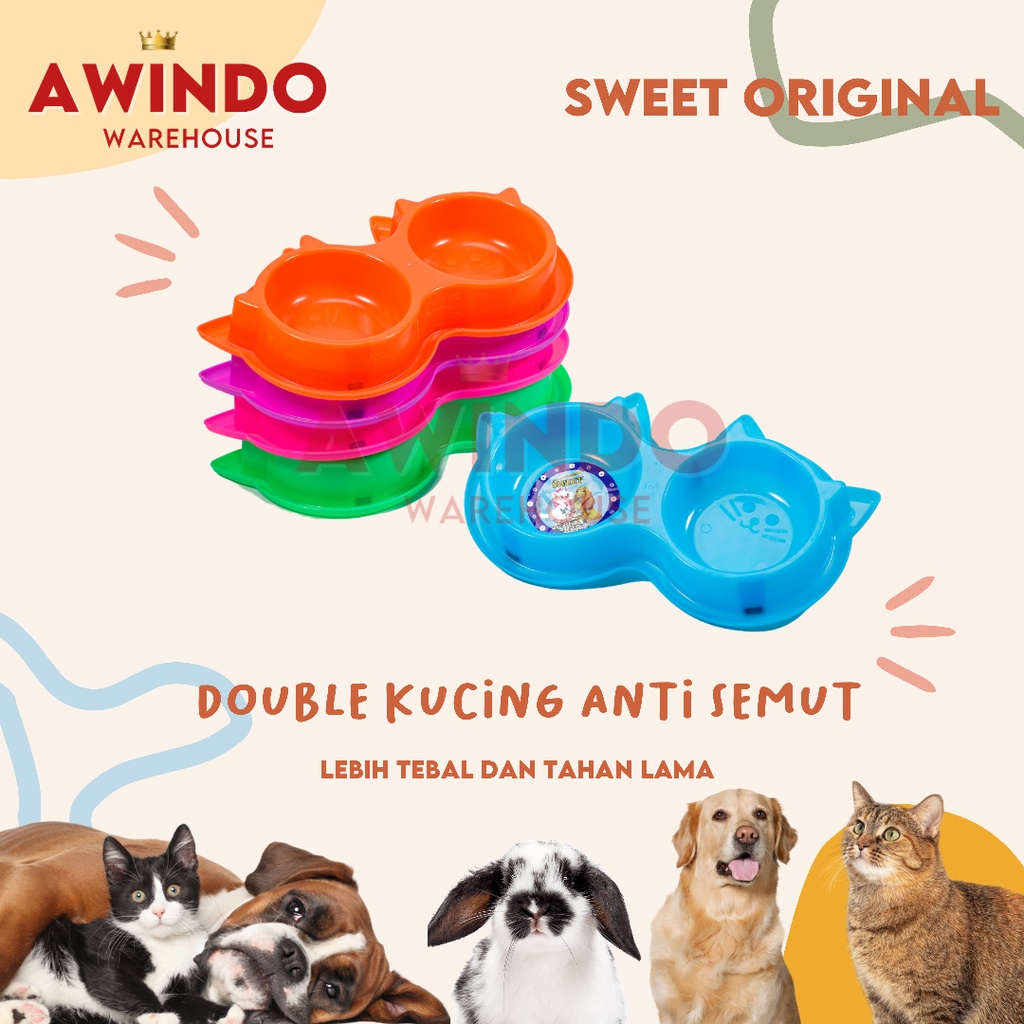 Jual PLATE 9 - Tempat Piring Pakan Minum Makan Kucing Anjing Kelinci ...