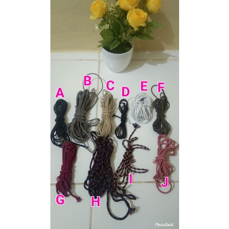 Jual tali string elastis/tali karet bulat 3mm, 2,5 (permeter) | Shopee ...