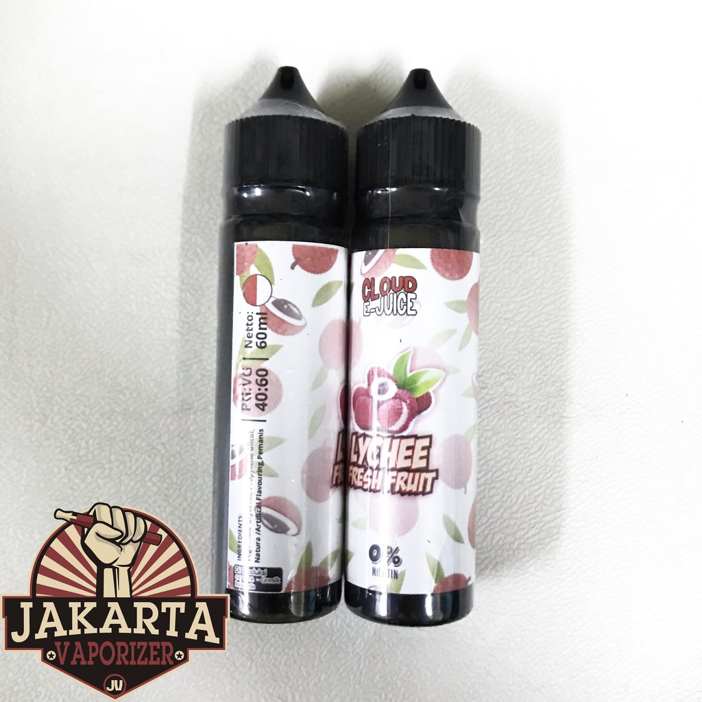 Jual CLOUD EJUICE LYCHEE FRESH FRUIT LECI 60ML 0MG LIQUID VAPE T.O.R ...