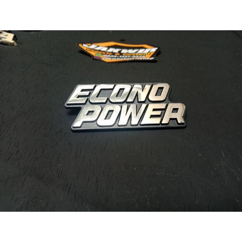 Jual Emblem ECONO POWER logo legshield atas prima | Shopee Indonesia