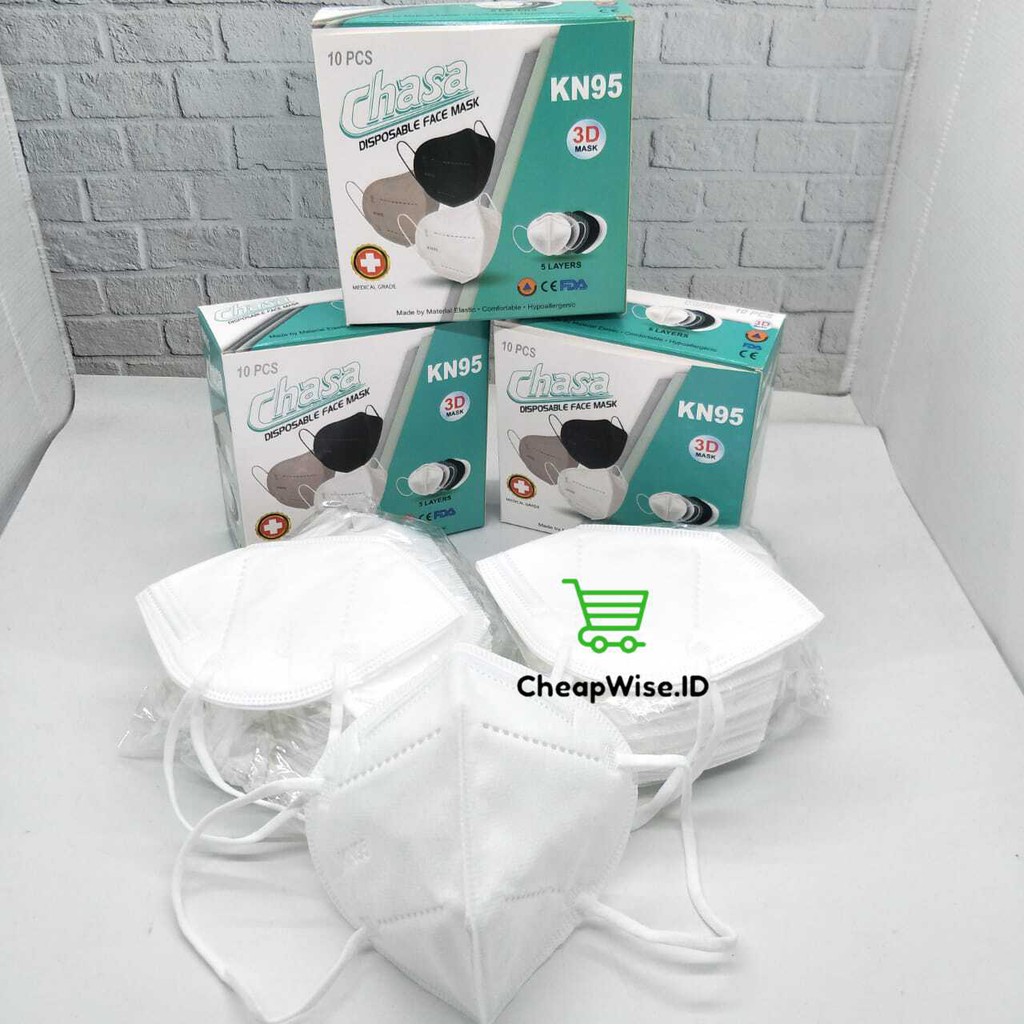 Jual Masker KN95 Premium 5PLY CHASA Earloop Medical Grade IZIN KEMENKES ...