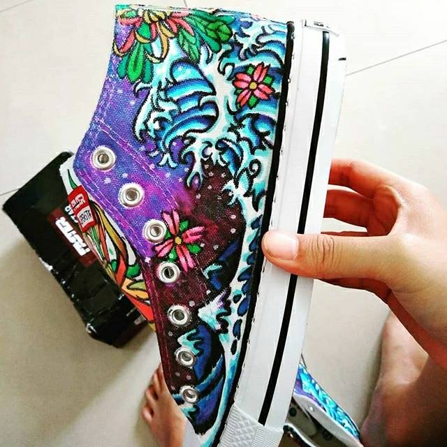 Jual SEPATU LUKIS CUSTOM [Gambar sesuai request/ produk limited edition ...