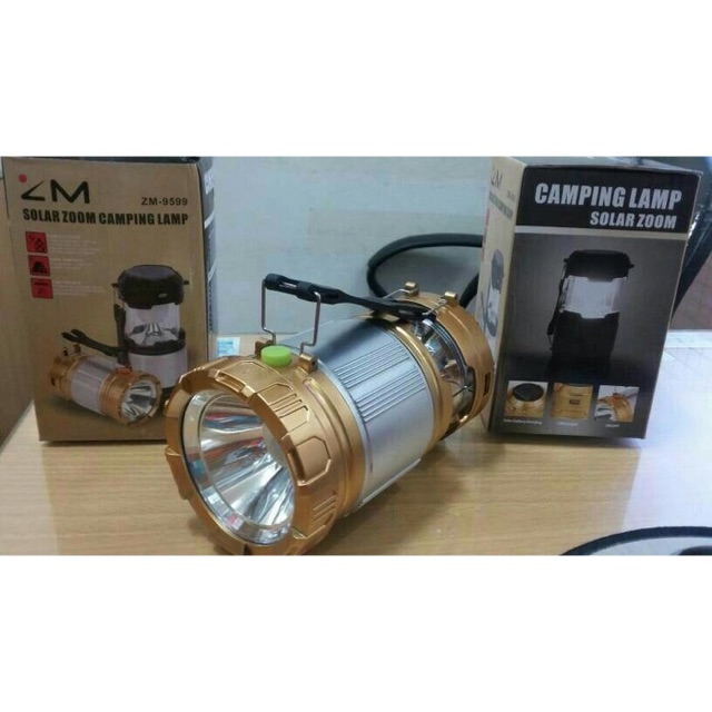 Jual Lampu Lentera Camping / Emergency Solar Cell + Powerbank + senter | Shopee Indonesia