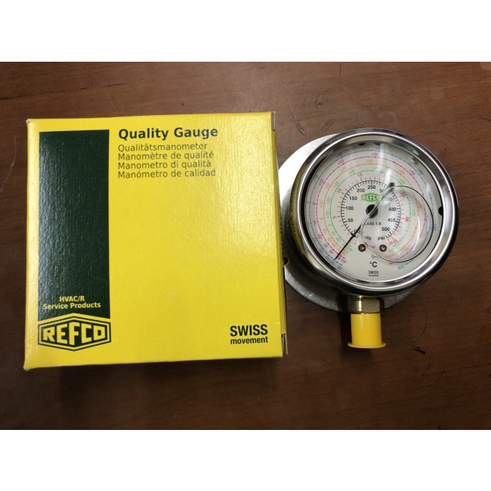Jual Pressure Gauge Refco with Oil Meteran Refco Low Pressure MR-206-DS Best Product! | Shopee ...