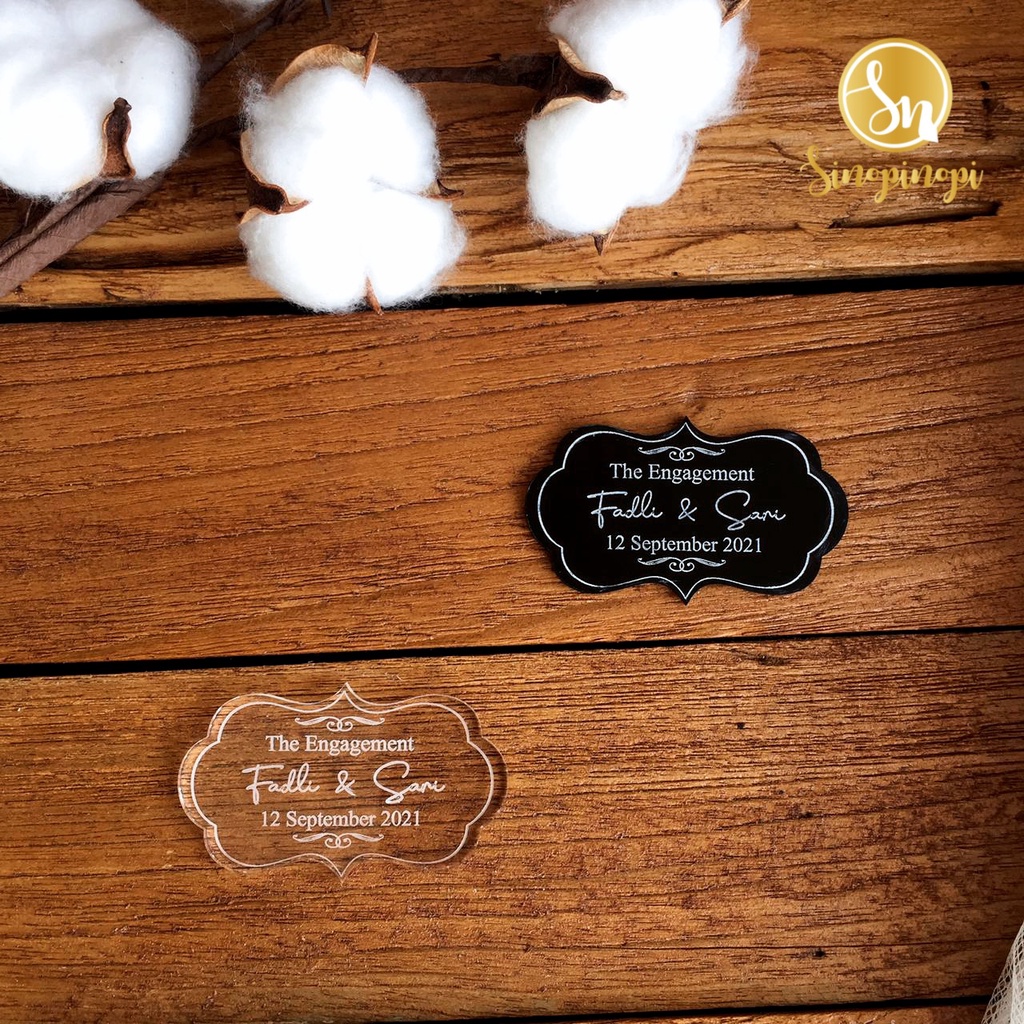Jual LASER AKRILIK LABEL NAMA TAG | CUSTOM CUTTING GRAFIR DEKORASI ...