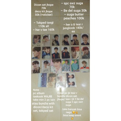 Jual PHOTOCARD PC OFFICIAL BTS LOVEYOURSELF JUNGHOSEOK JHOPE SUGA ...