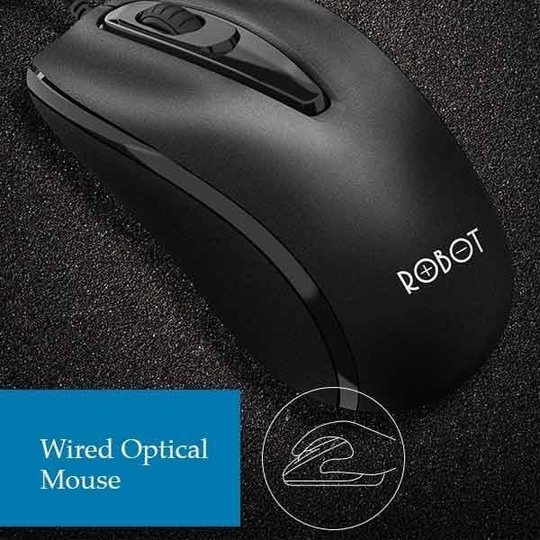 Jual MOUSE Robot M110 Office Wired Mouse Black | Shopee Indonesia