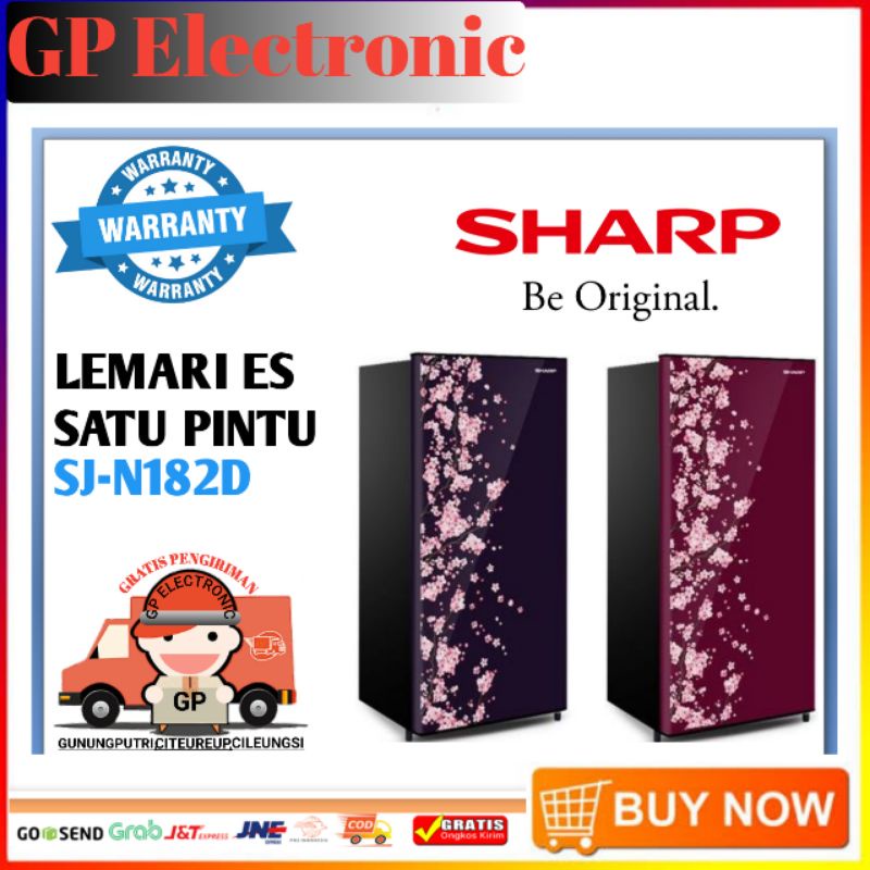Jual KULKAS SHARP SATU PINTU 182/SHARP SJ-N182D/LEMARI ES/SAKURA ...
