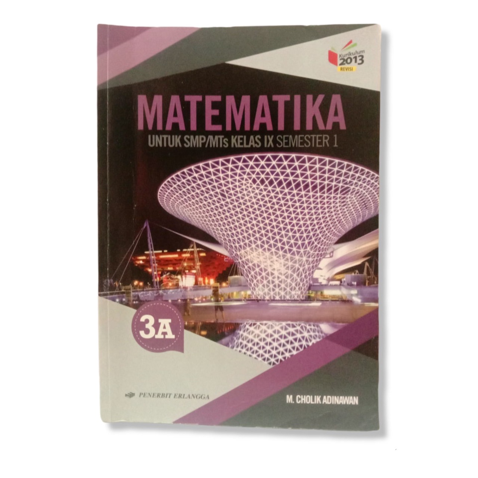 Jual Buku Cetak Matematika 3A 3B SMP Kelas 9 Kurikulum 2013 Revisi ...