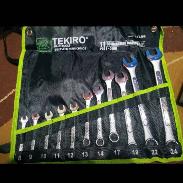 Jual Kunci ring pas tekiro dan tang satu set 11 pcs | Shopee Indonesia
