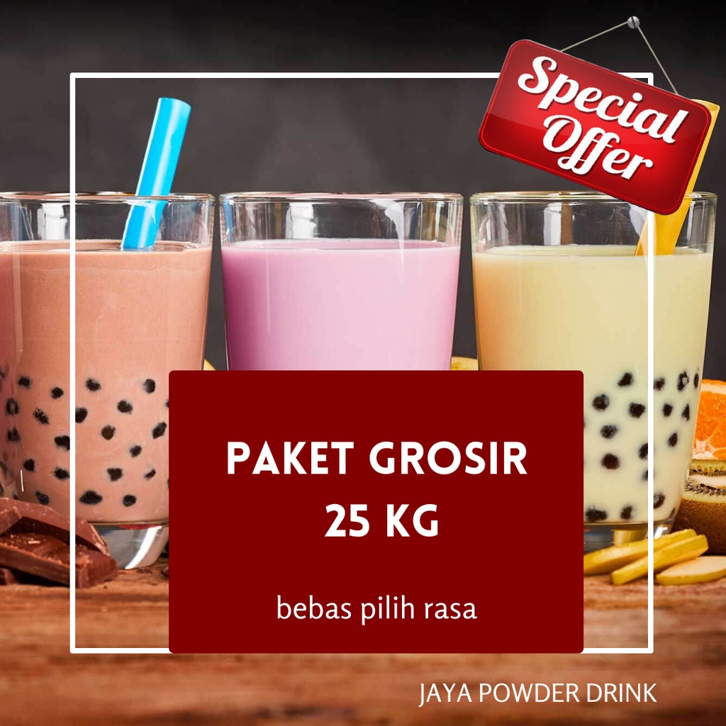 Jual BUBUK MINUMAN ANEKA RASA 25 KG PAKET GROSIR / Powder Drink / Bubuk ...
