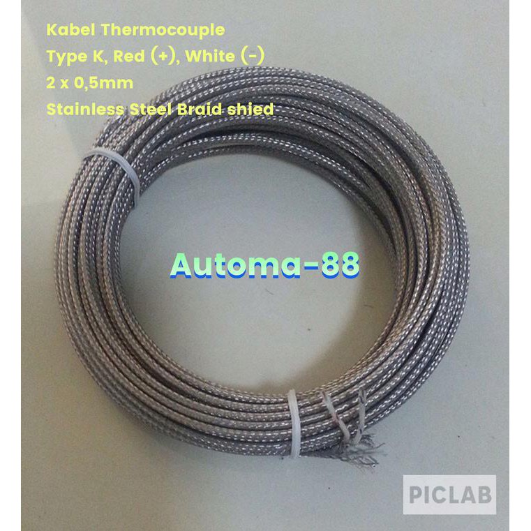 Jual Automation | Kabel Sambung Thermocouple Type-K Cable Extension ...