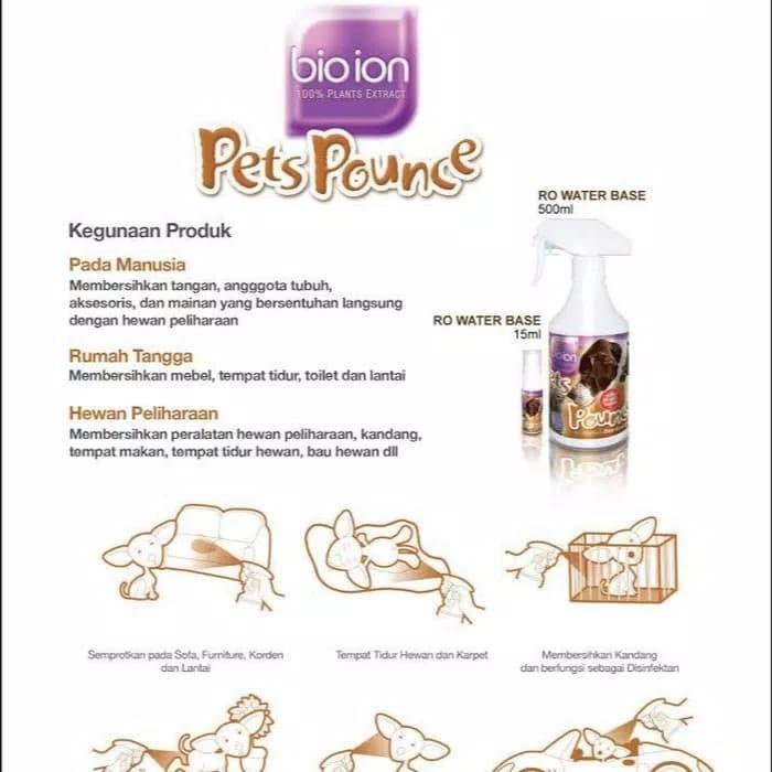Jual Bioion Pets Pounce Spray 500 ml Original - Spray Penghilang Bau ...