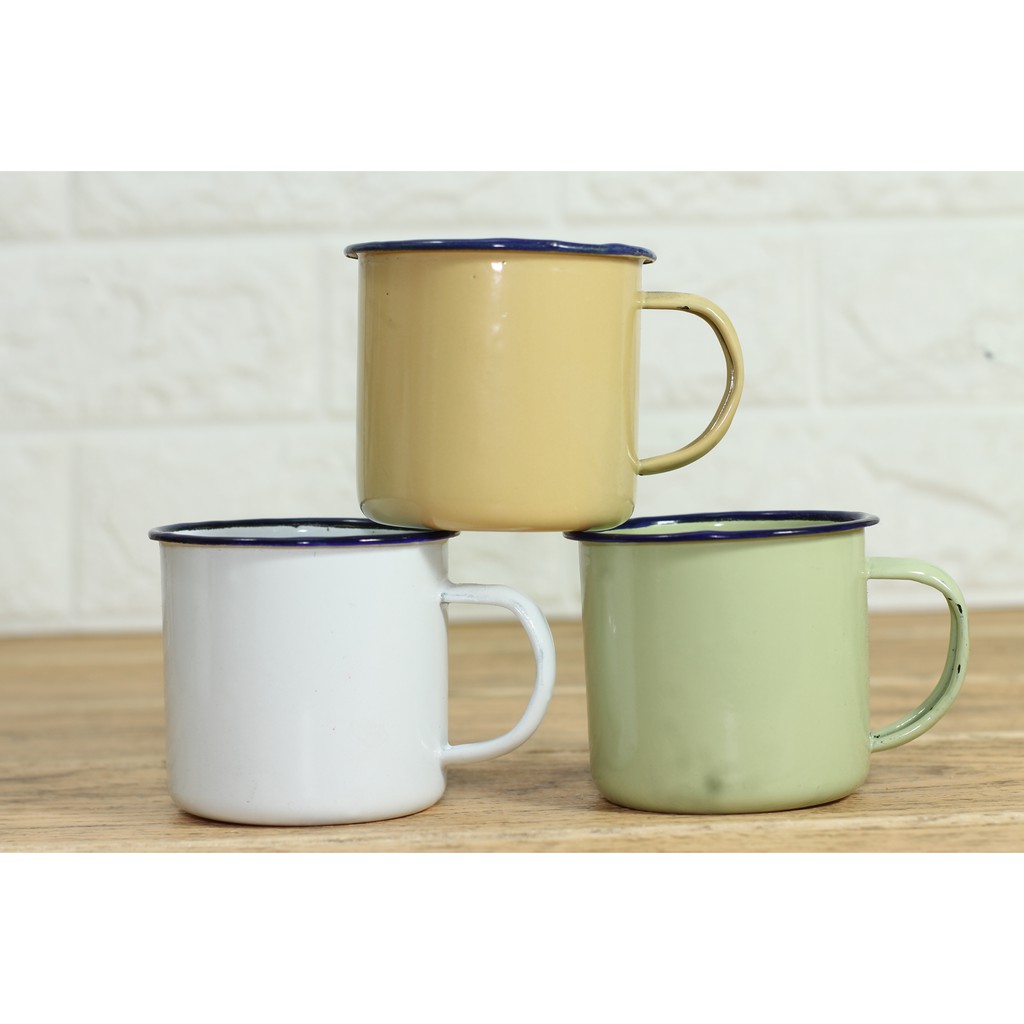 Jual Cangkir enamel polos / Cangkir Enamel / Cangkir Jadul | Shopee ...