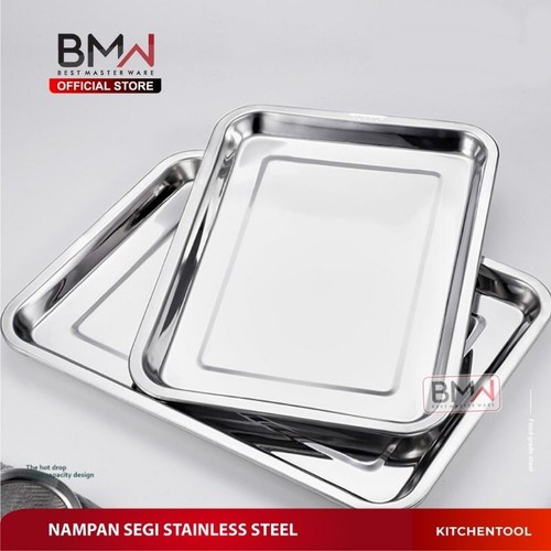 Jual INDOLINE - NAMPAN STAINLESS PERSEGI - BAKI KOTAK TEBEL - TEMPAT ...