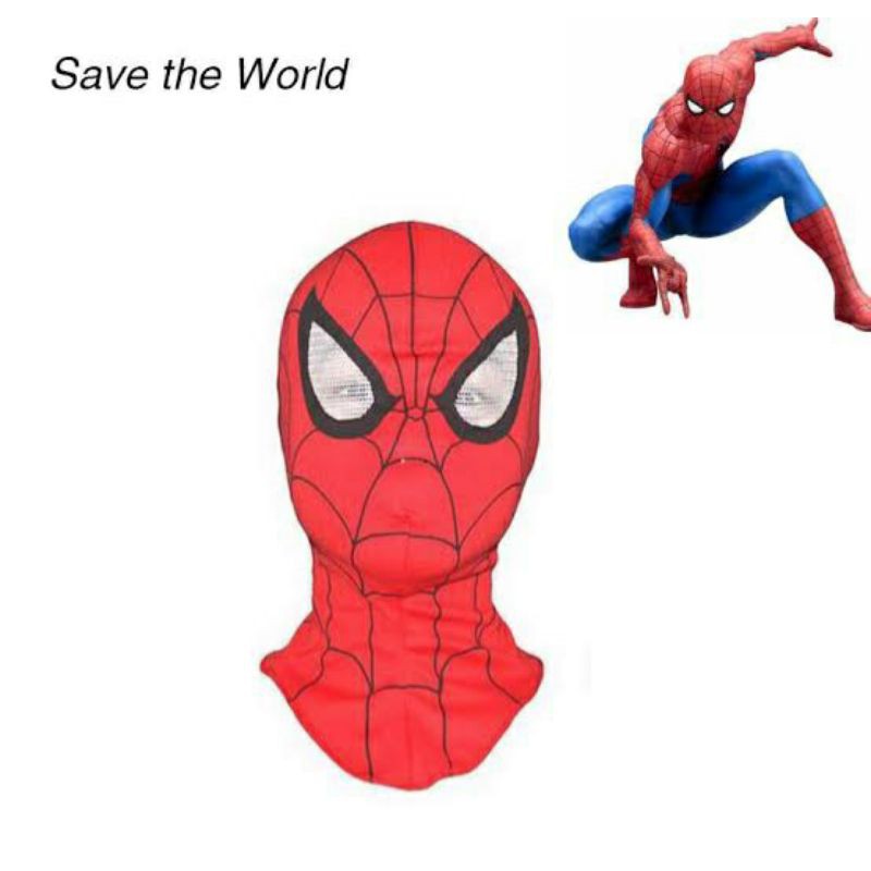 Jual topeng spiderman masker spiderman mask spiderman topeng haloween ...