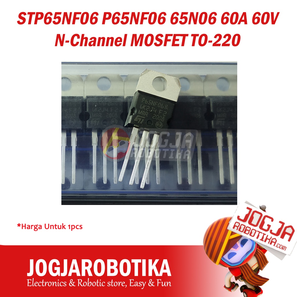 Jual STP65NF06 P65NF06 65N06 60A 60V N-Channel MOSFET TO-220 | Shopee ...