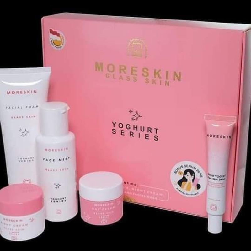 Jual PAKET GLASKIN YOGURT SERIES,PAKET SKINCARE LENGKAP MORESKIN NASA ...