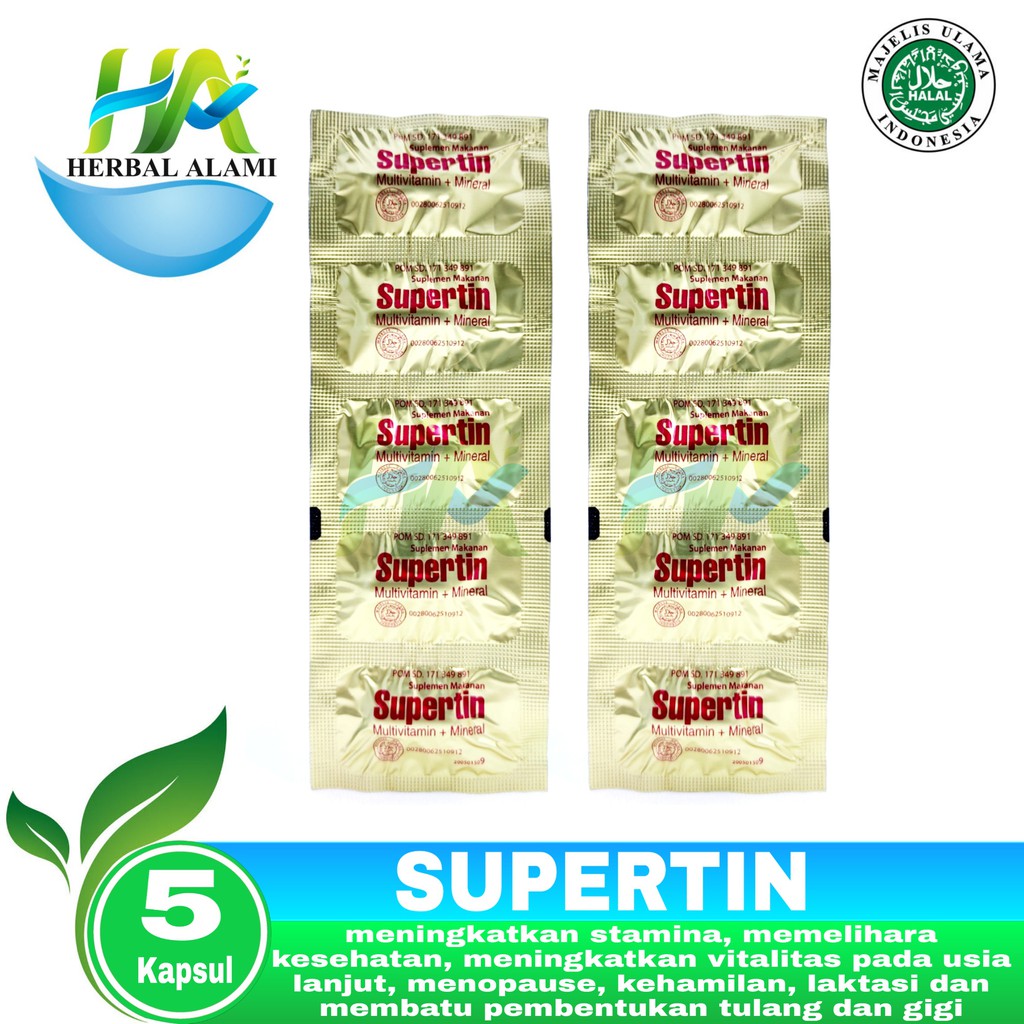 Jual Supertin Multivitamin dan Mineral PerSETRIP | Shopee Indonesia