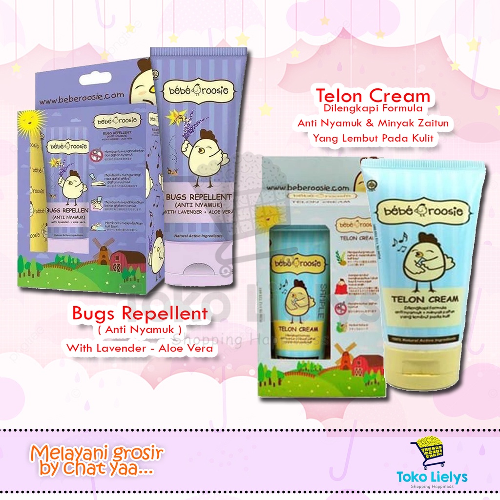 Jual Bebe Roosie Telon Cream Krim Minyak Telon BebeRoosie | Shopee ...