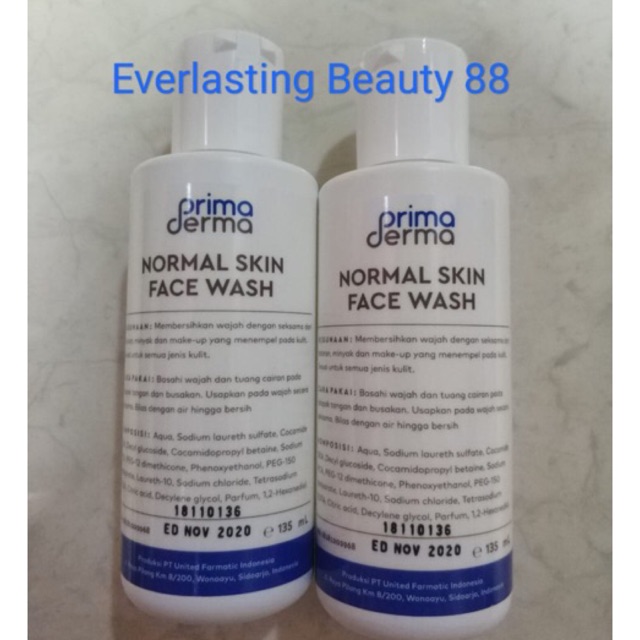 Jual Prima Derma Normal Skin Face Wash - sabun wajah primaderma ...