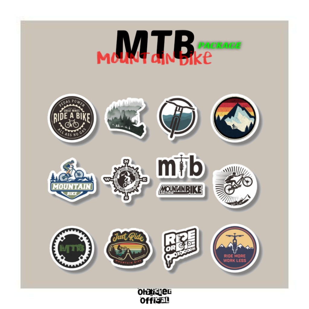 Jual STICKER TUMBLR MOUNTAIN BIKE SERIES STIKER AESTHETIC CASE ...