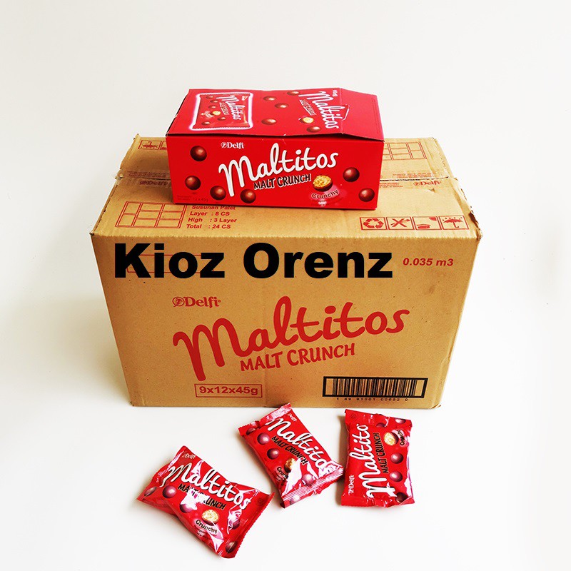 Jual Coklat MALTITOS Cokelat Malt Crunch Cokelat Crunchy Distributor ...