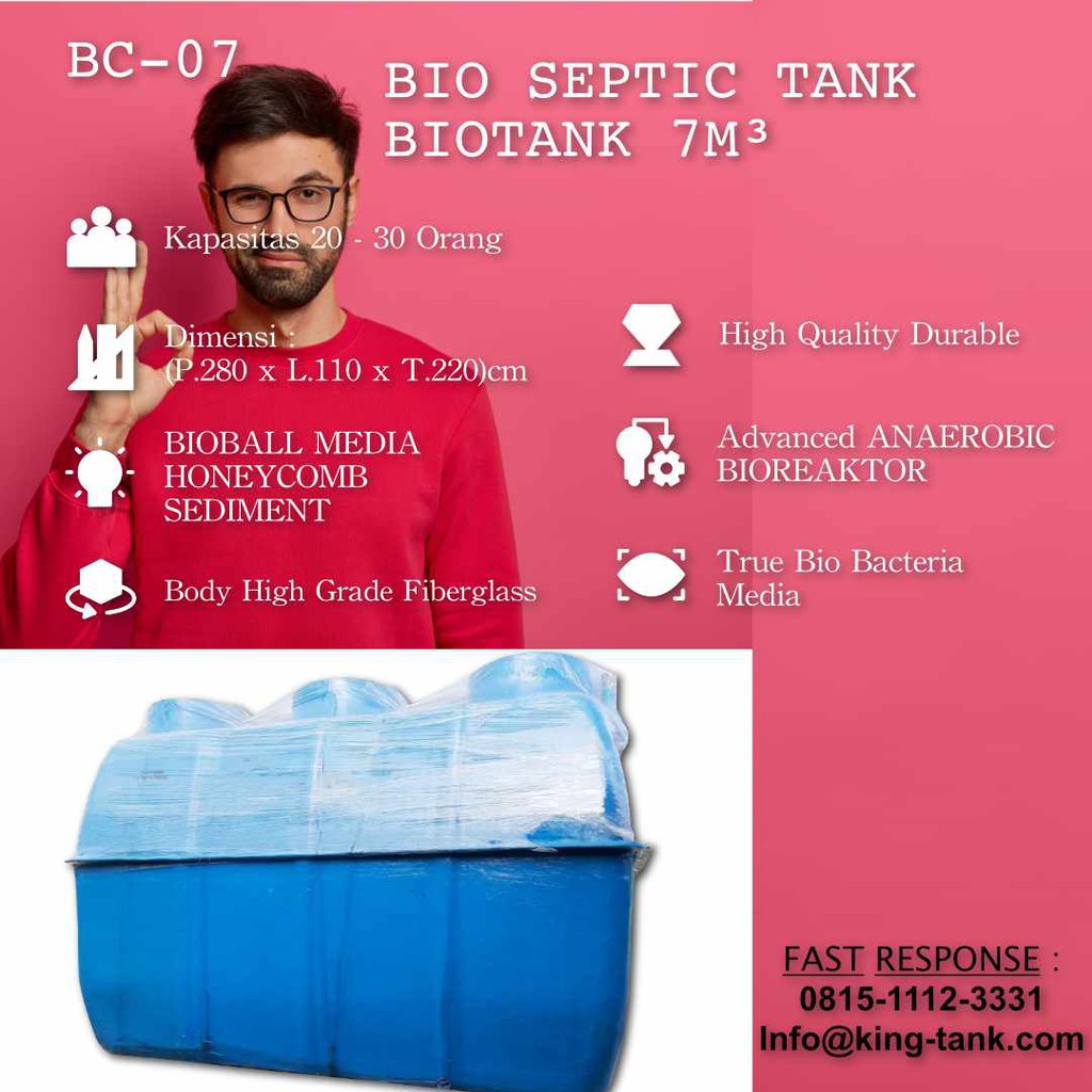Jual BIOTANK SEPTIC TANK BIOTECH SEPTIC 7000 Liter / 7m3 | Shopee Indonesia