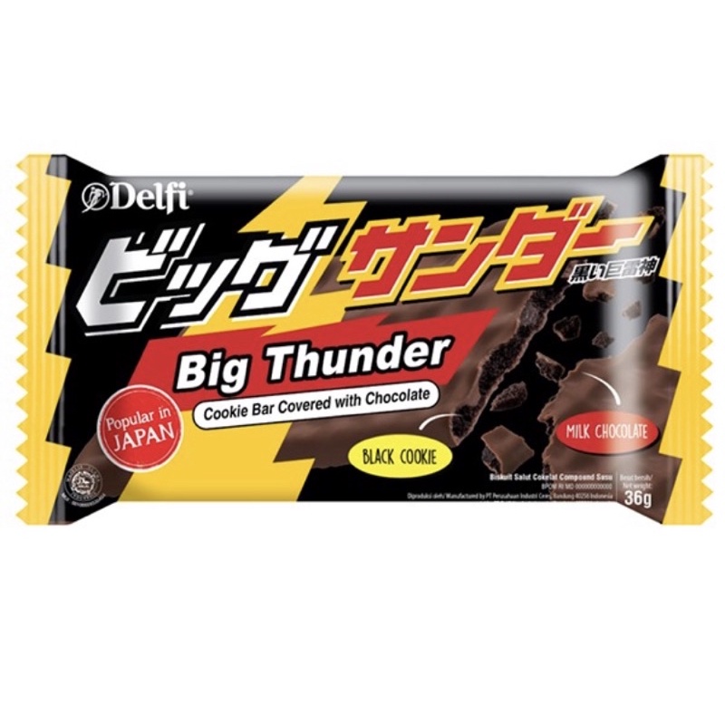 Jual COKLAT DELFI BIG THUNDER 36 GR ( 1 PC ) | Shopee Indonesia