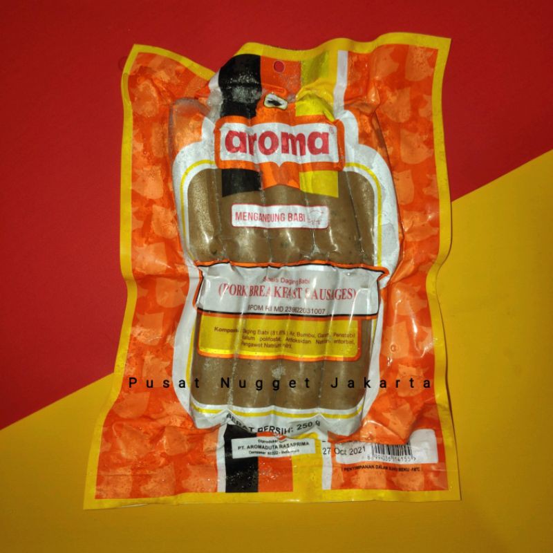 Jual Pork Breakfast Sausage 250gr - 1kg Aroma Sosis | Shopee Indonesia