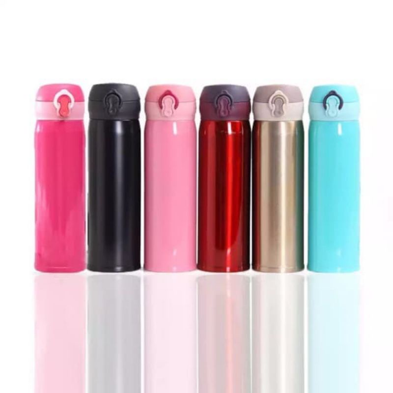 Jual termos mini botol minum air panas travel stainless 500ml | Shopee ...