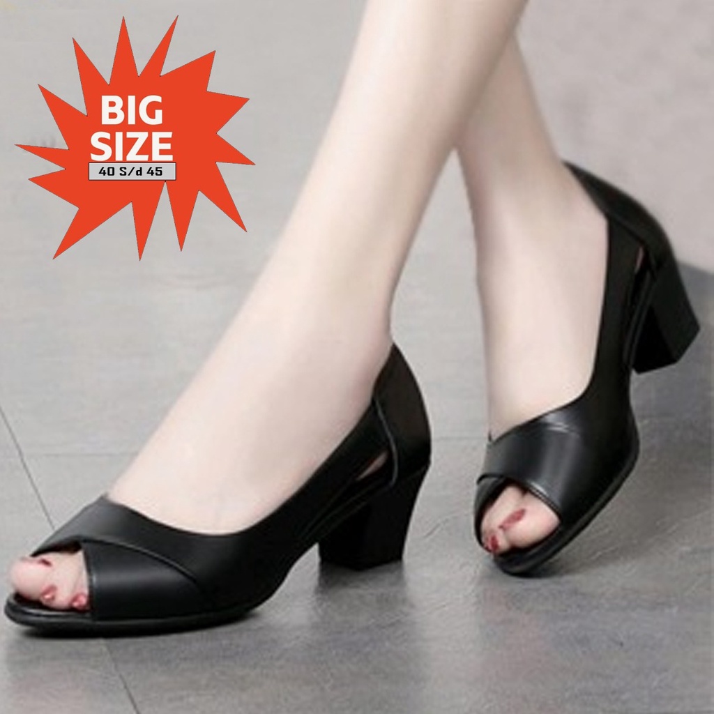 Jual SEPATU BIG SIZE WANITA 45 44 43 42 41 40 SEPATU PANTOFEL KERJA ...