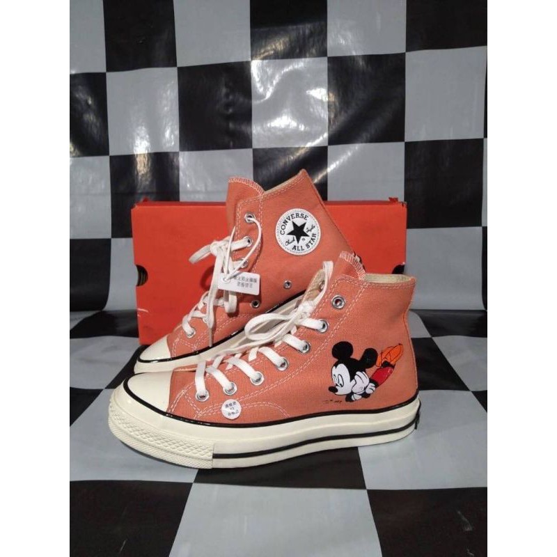 Jual Converse x Disney Chuck 70 Hi Mickey Mouse Collection Peach ...