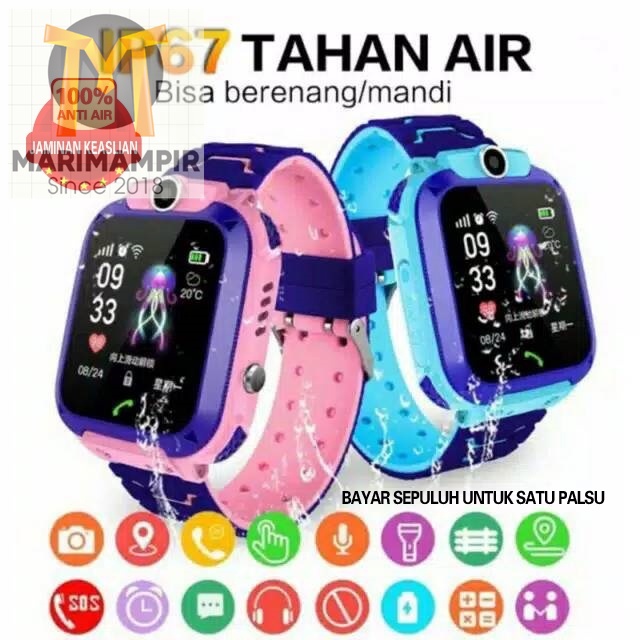 Jual Marimampir (Dikirim Setelah Disinfeksi) Imoo IP67 Q12 100% Anti Air Jam tangan anak-anak Z6 ...