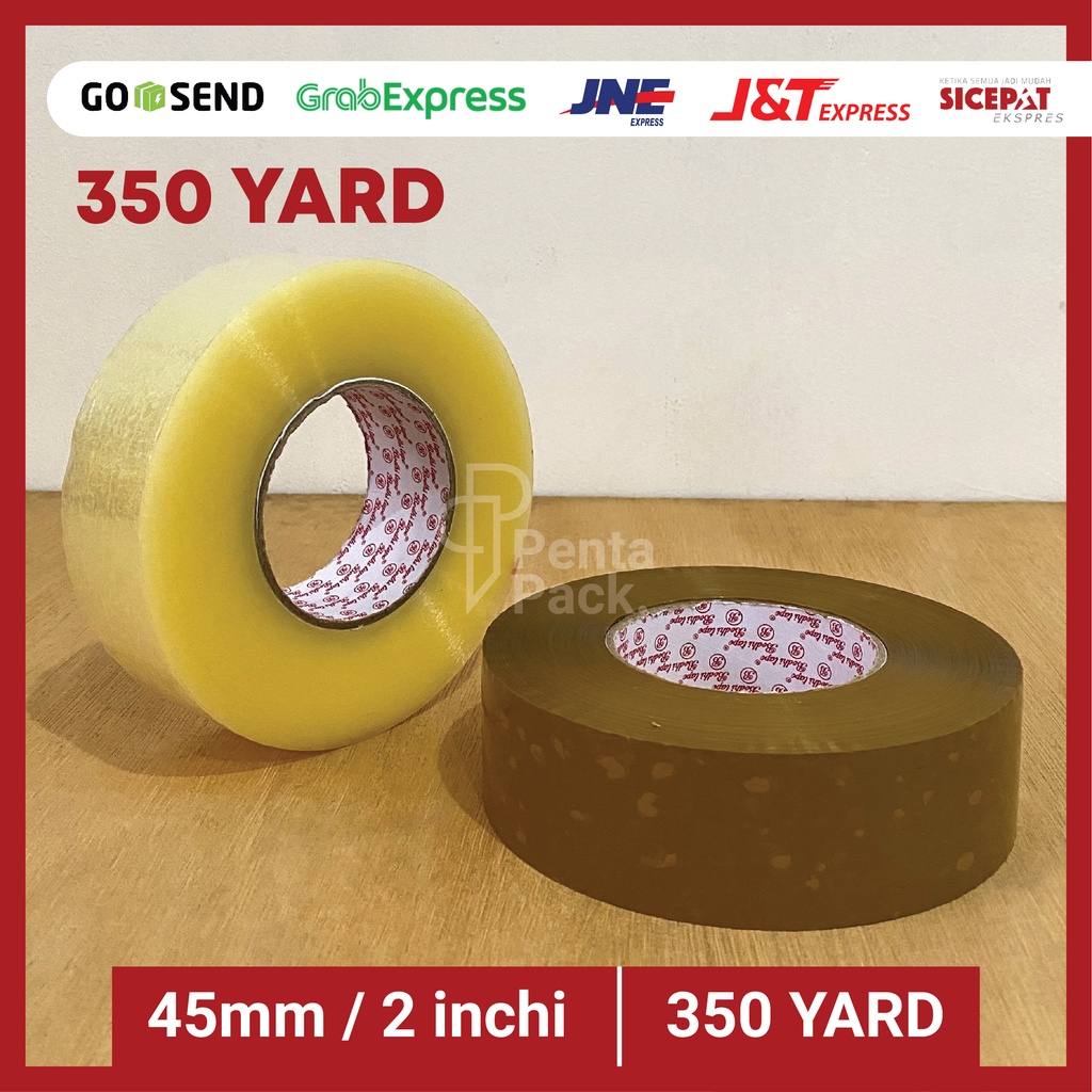 Jual Lakban (JUMBO 350y) Selotip Isolasi - BENING/COKLAT (45 mm / 2 inchi X 350 yard) | Shopee ...