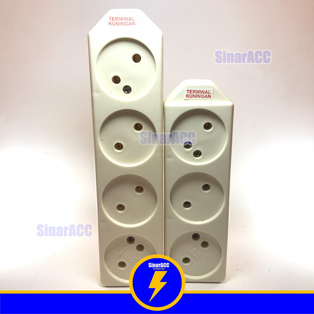 Jual Stop kontak semi arde 4 lubang Stop kontak listrik | Shopee Indonesia