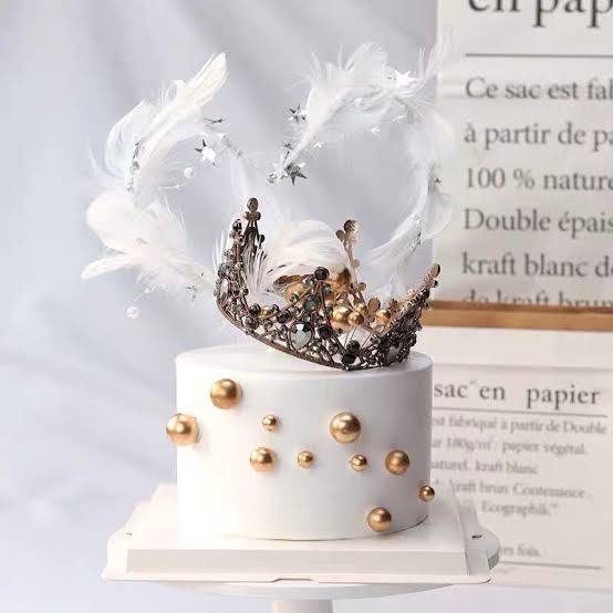 Jual CAKE TOPPER MAHKOTA HITAM CROWN/TOPPER KUE BENTUK MAHKOTA WARNA ...