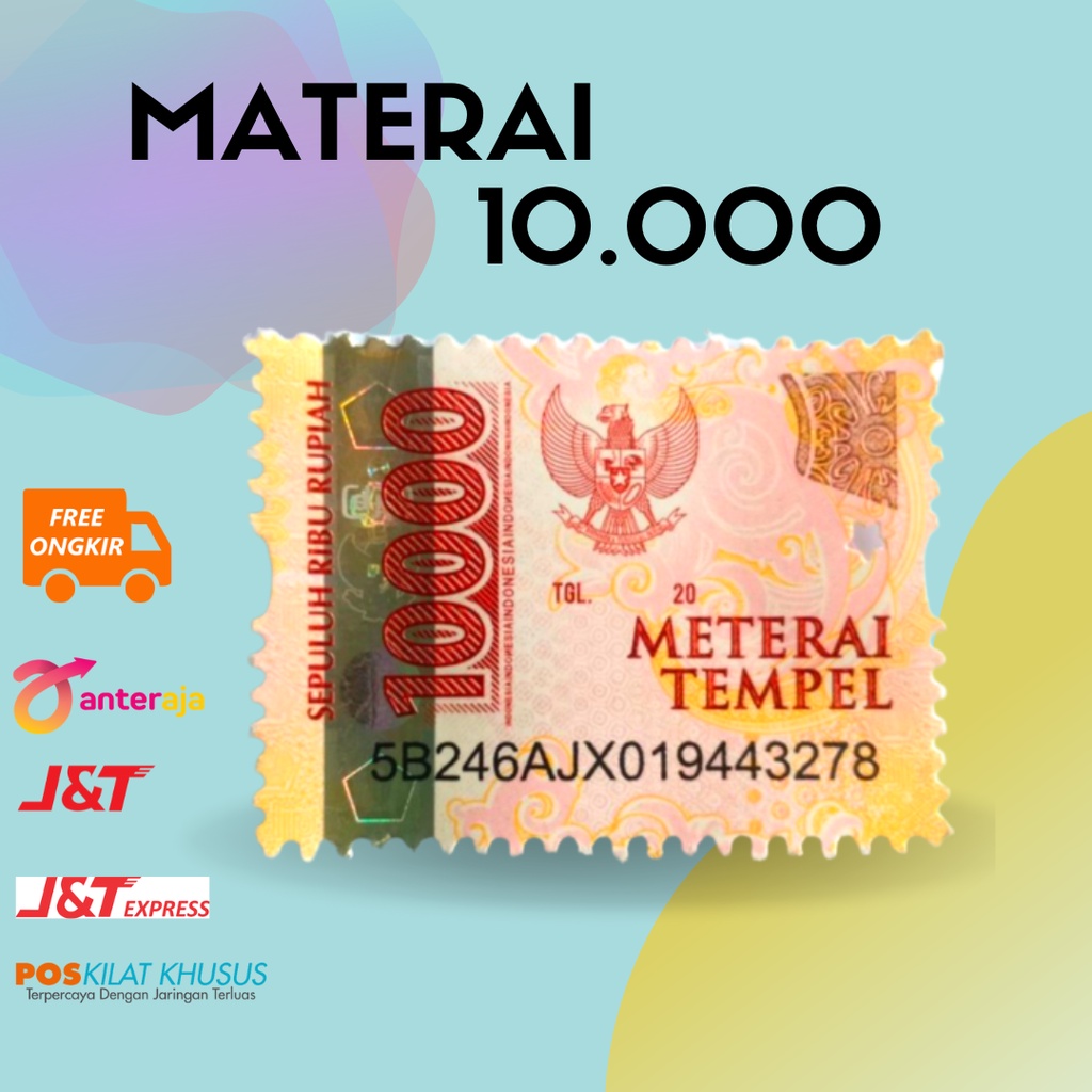 Jual Materai 10000 perLembar 50 Keping | Shopee Indonesia