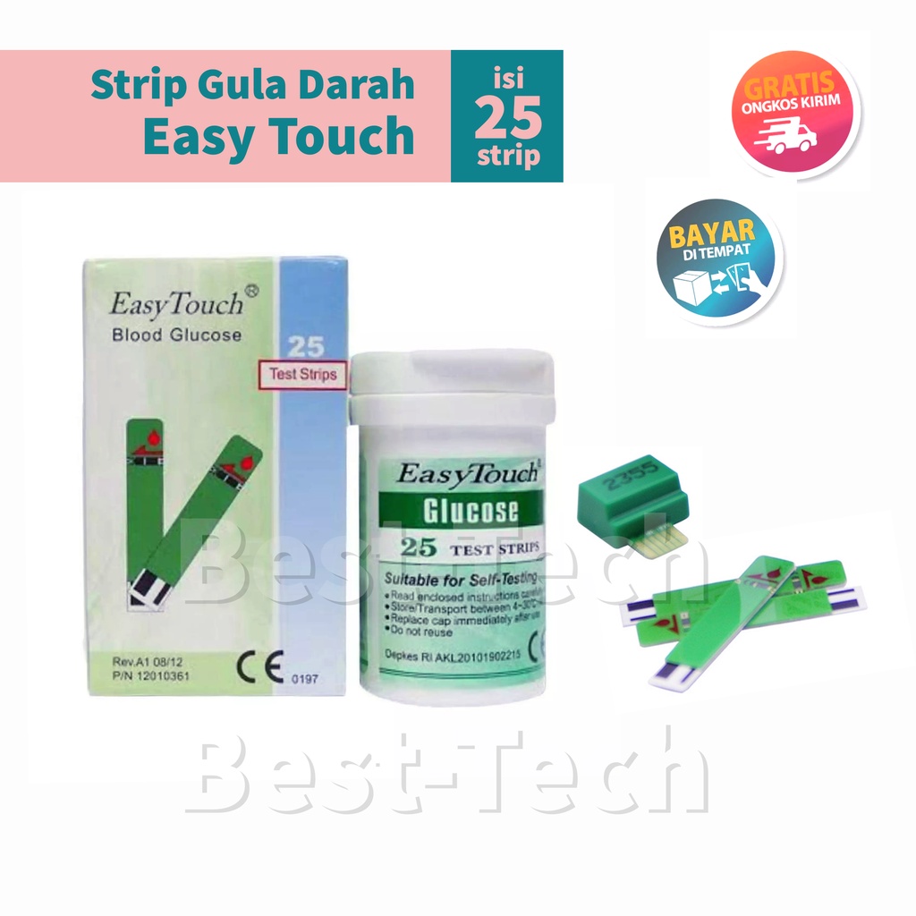 Jual Strip Gula Darah / Refill Strip Blood Glucose Easy Touch GCU ...