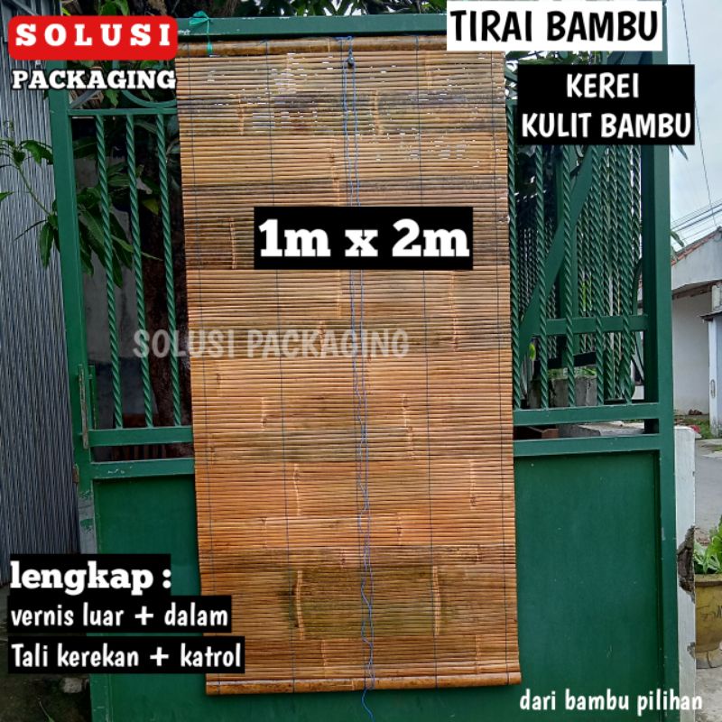 Jual TIRAI KEREI KULIT BAMBU 1mx2m VERNIS + KATROL | KEREY KREY KRE ...