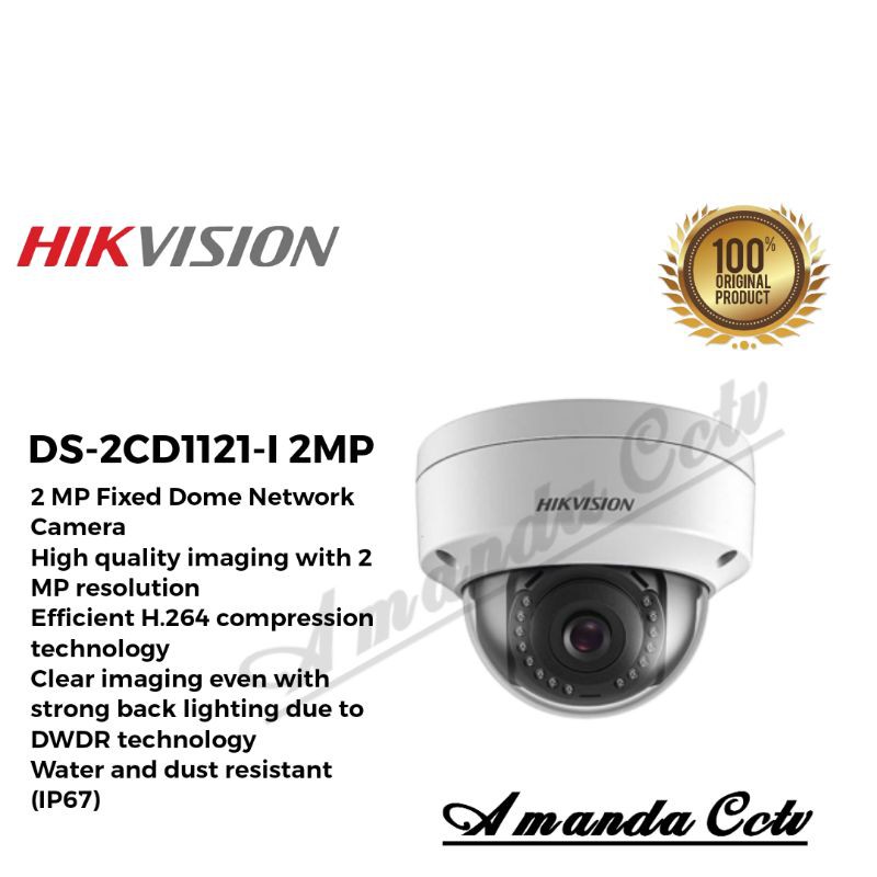 Jual Hikvision Ip Camera Hikvision 2mp DS-2cd1121-I Indor Original Hiqh Quality | Shopee Indonesia