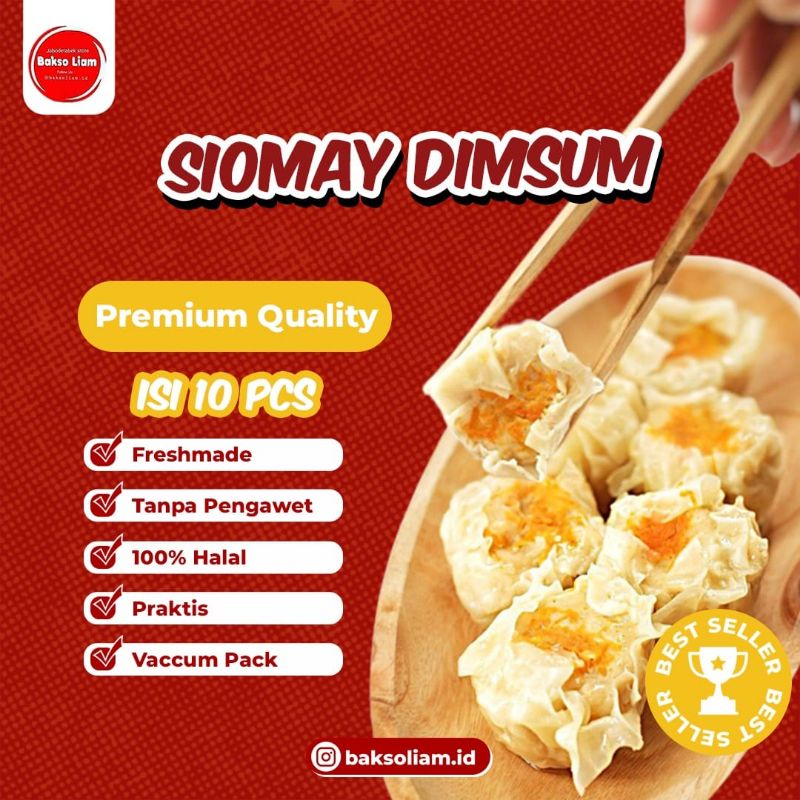 Jual Siomay Dimsum isi 10pcs Frozen Liam's Food (ayam udang) | Shopee ...