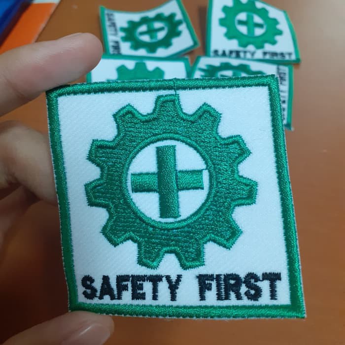 Jual Logo Safety First / Emblem Safety K3 Baju Kerja Proyek Murah ...