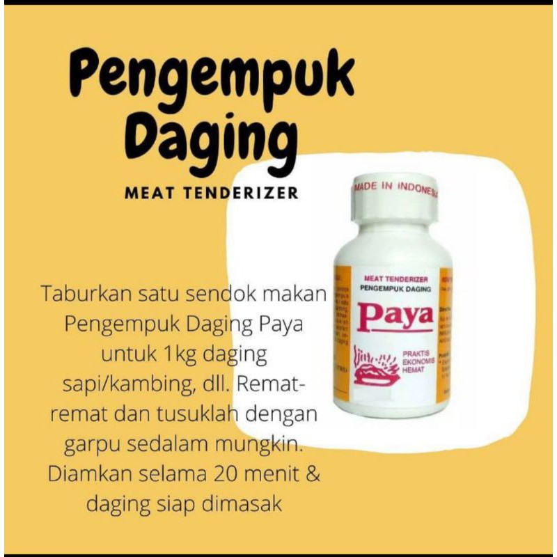 Jual PAYA PENGEMPUK DAGING / MEET TENDERIZER | Shopee Indonesia