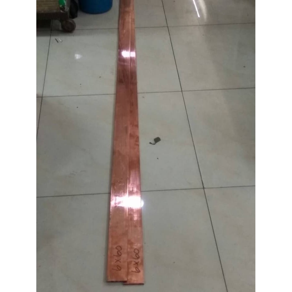 Jual Bus bar Plat Tembaga 6 x 60 mm atau Busbar 4 meter | Shopee Indonesia