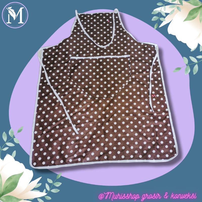 Jual Apron Masak / Celemek Dapur Kain Polkadot | Shopee Indonesia