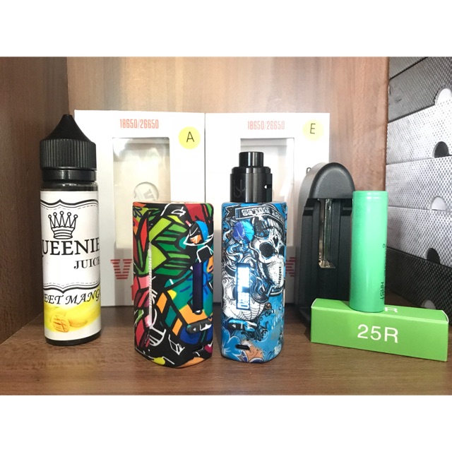 Jual paket lengkap authentic mod vapecige VTX 100w kit RDA baterai ...