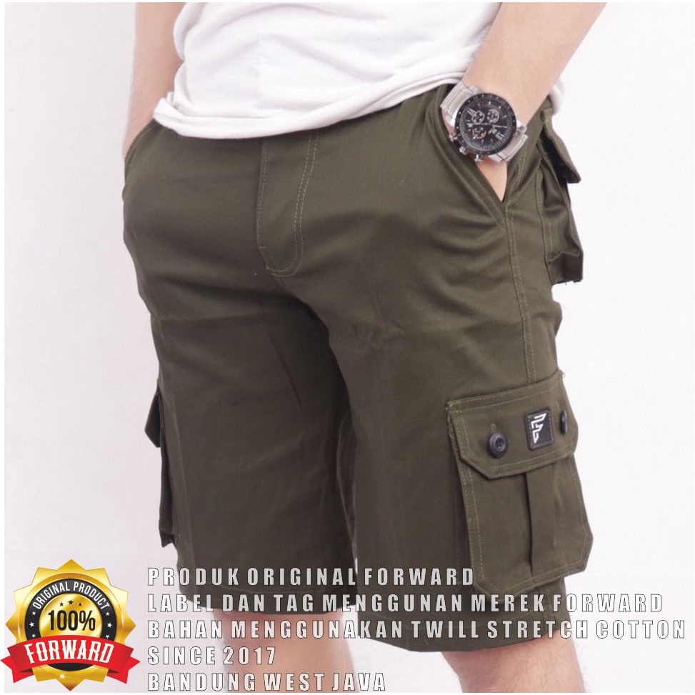 Jual Celana Cargo Pendek PdL Pria Forward System | Shopee Indonesia